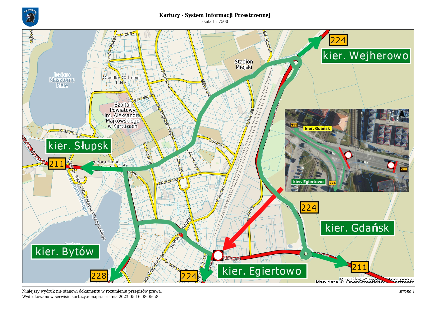 Kolejne utrudnienia drogowe w Kartuzach. Zamknięty zostanie przejazd kolejowo-drogowy