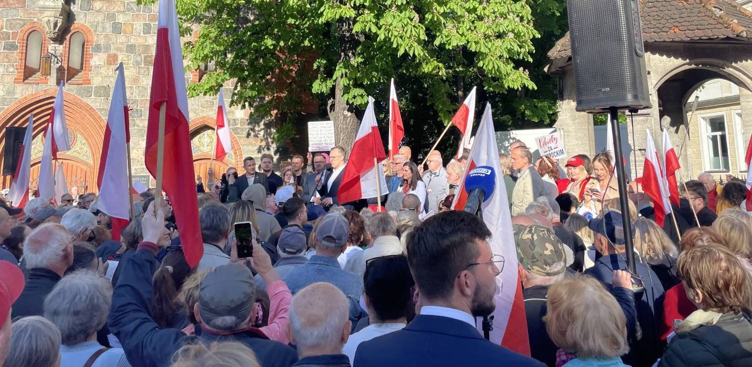 Wiec poparcia dla Karola Nawrockiego w Sopocie. "Jest gwarantem normalnej Polski"